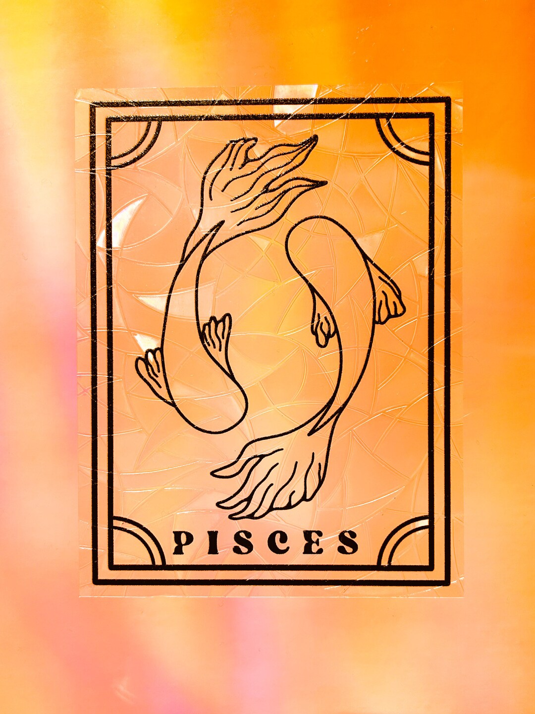 Pisces Suncatcher Window Decal Sticker - Etsy