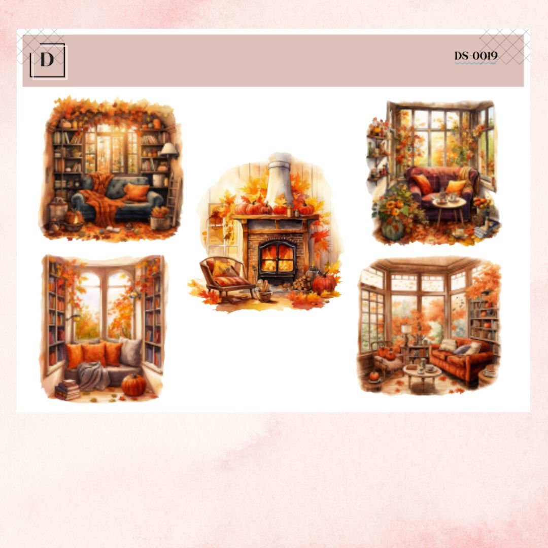 Journal Stickers Bullet Journal Stickers Scene Stickers Floral Stickers ...