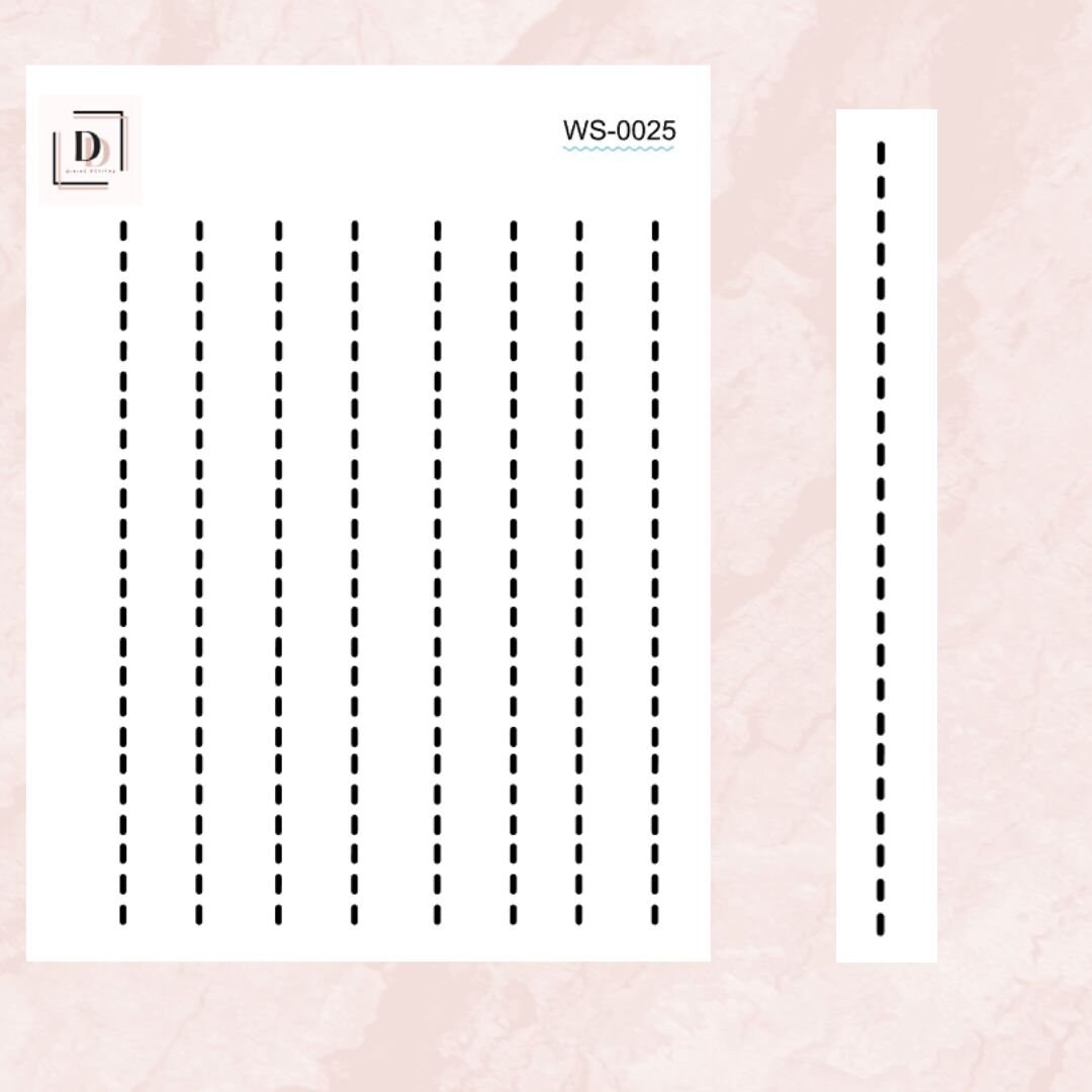 Dotted Line Mini Scrip Planner Script Stickers Foiled Script Stickers ...