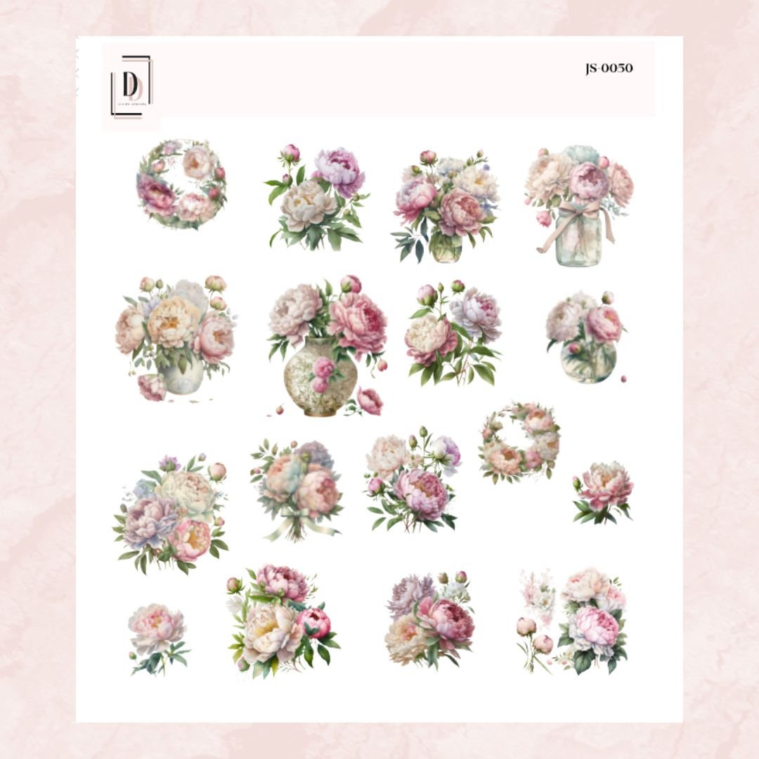 Journal Sticker Sheet, Bullet Journal Stickers, Journaling Stickers ...