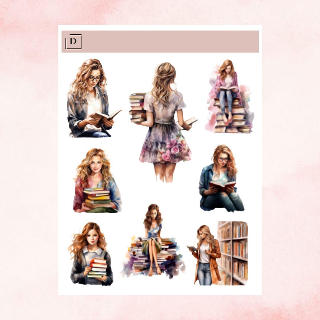 Journal Sticker Sheet Bullet Journal Stickers Journaling Stickers Girl ...