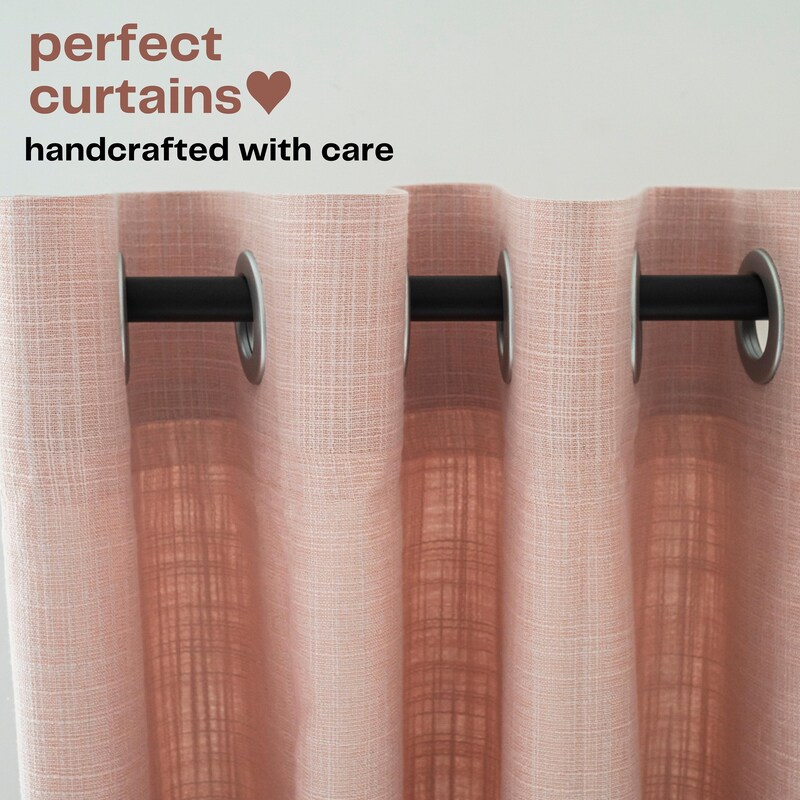 Dusty Rose Curtains - Etsy