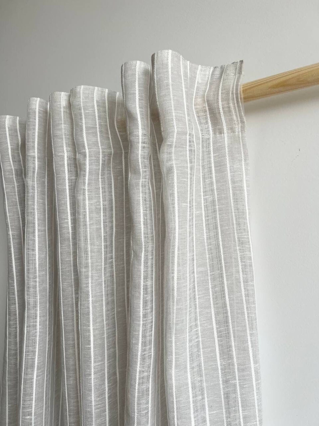 Cafe Curtains for Kitchen / Linen Short Curtains / Lace French Country ...