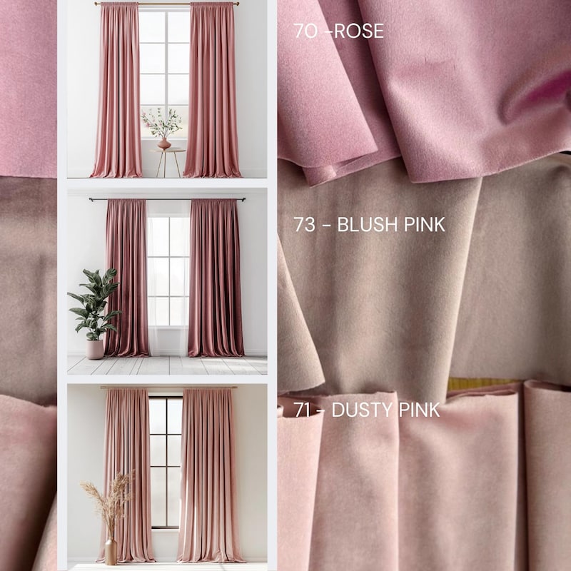 Velvet Curtains - Etsy