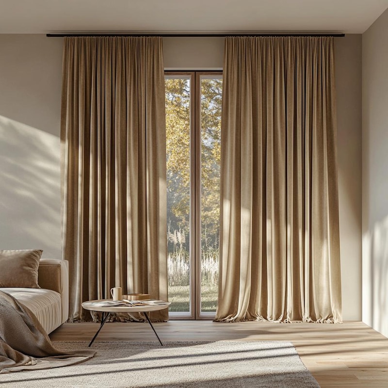Mid Century Modern Curtain - Etsy