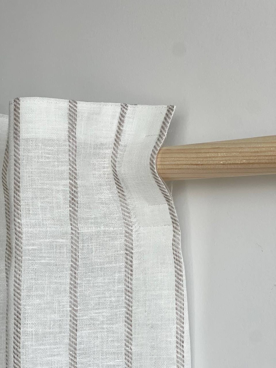 Cafe Curtains for Kitchen / Linen Short Curtains / Lace French Country ...