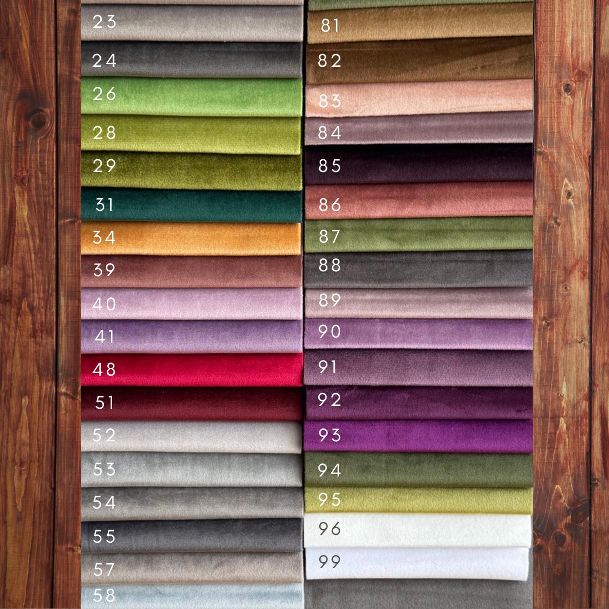 80 Colors Velvet Curtains for Living Room / Custom Warm Blackout ...