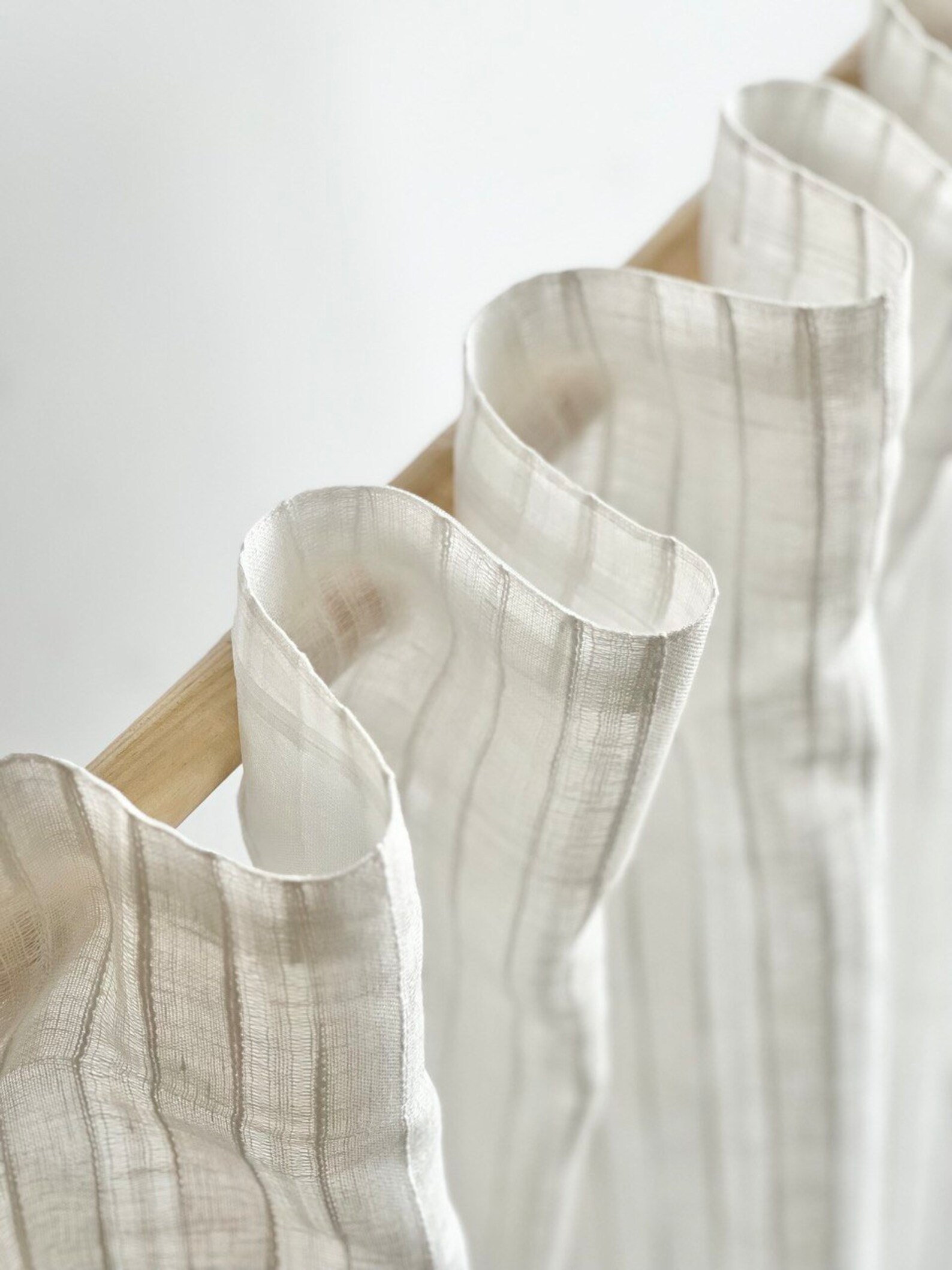 Cafe Curtains for Kitchen / Linen Short Curtains / Lace French Country ...