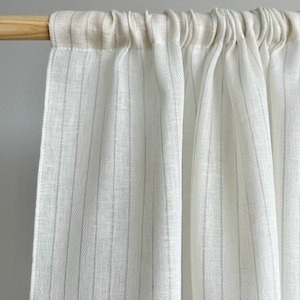 Linen French Country Style Lace Curtains for Living Room / Embroidered ...