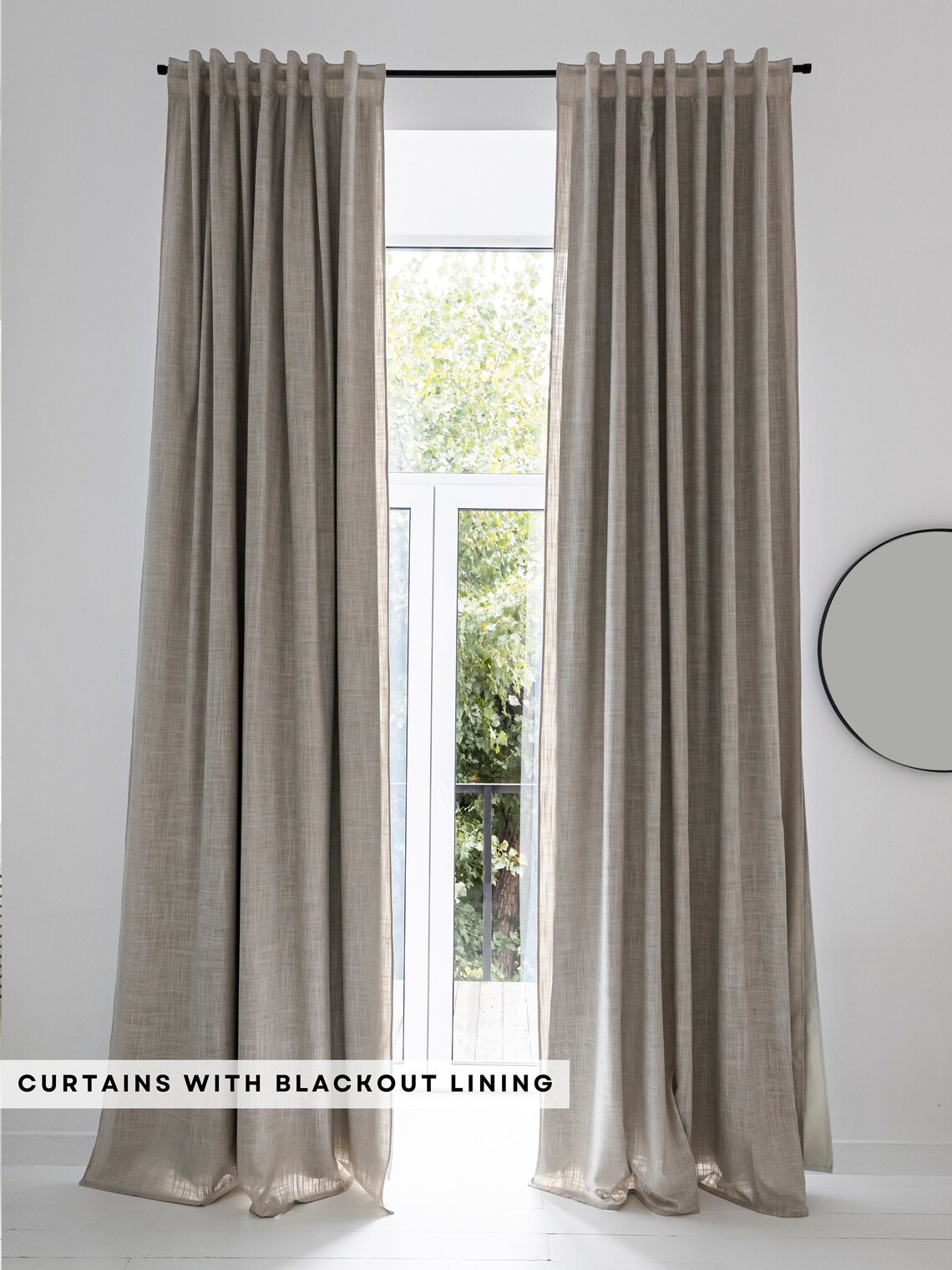 Boho Curtains 2 Panel for Living Room Back Tab / Curtains for Bedroom ...