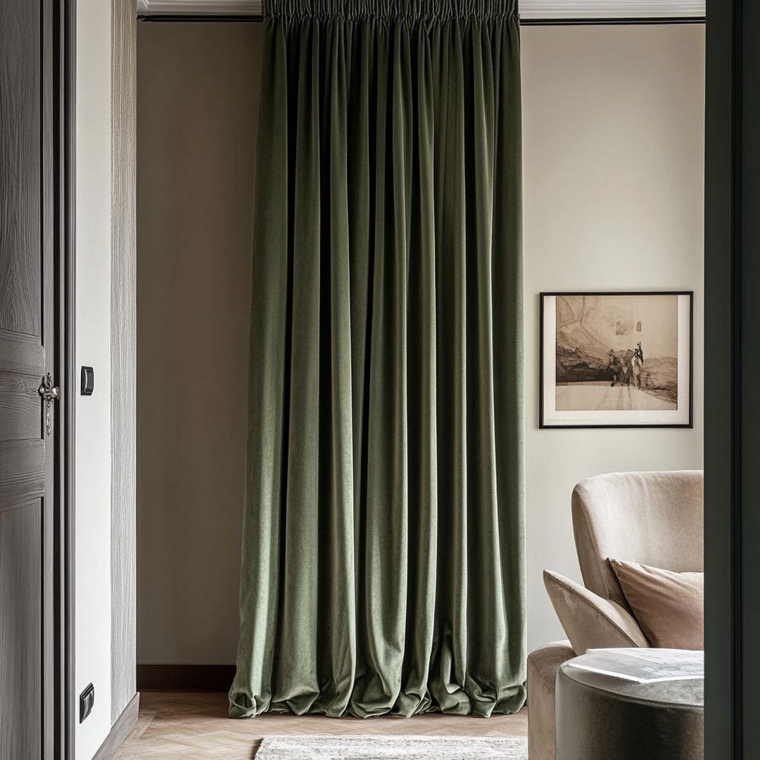 Rich Luxury Velvet Curtains for Living Room / Custom Blackout Bedroom ...
