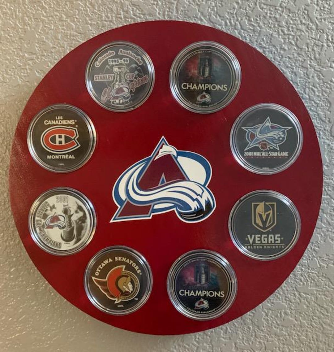 8 Hockey Tube Puck (pick Your Team) Wall Hanging Display - Etsy