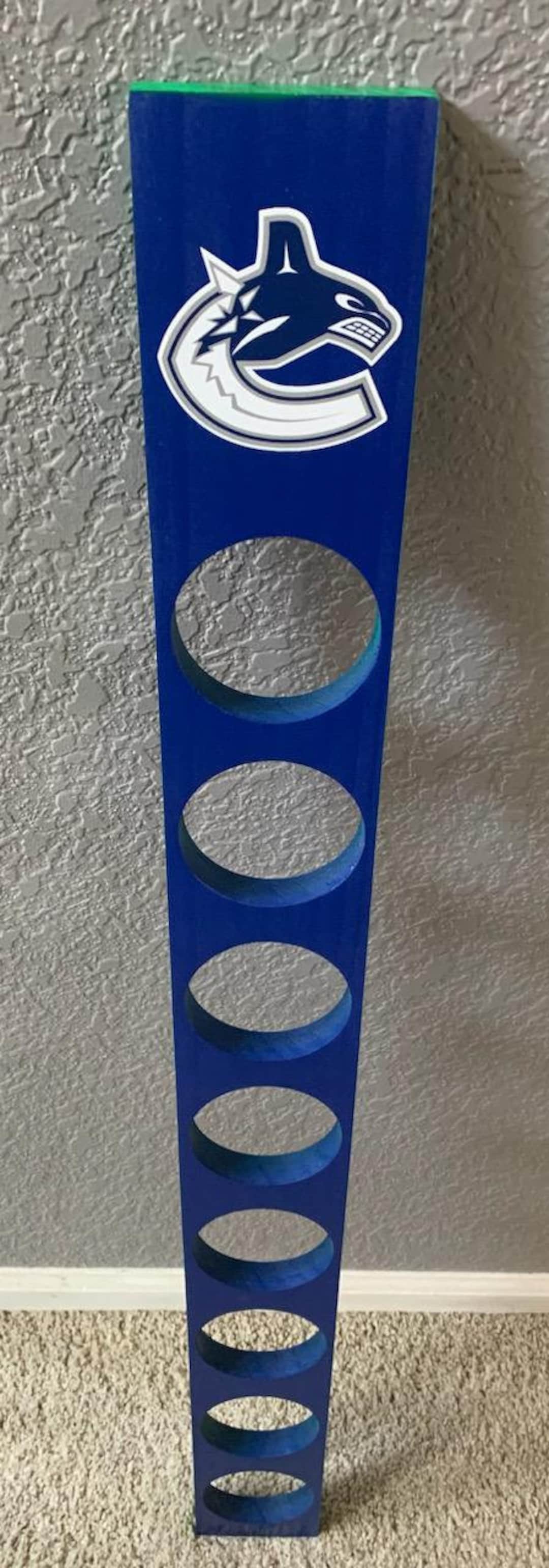 VANCOUVER CANUCKS 8 Hockey Puck VERTICAL Wall Hanging Display - Etsy