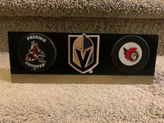 PICK YOUR TEAM 2 Hockey Puck Desk Display - Etsy