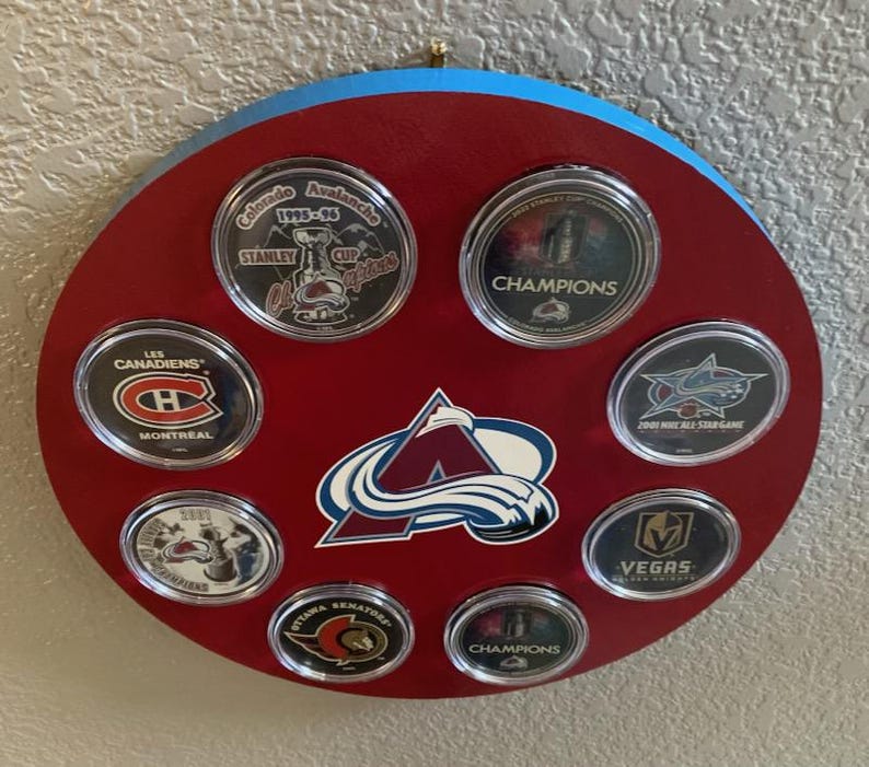 8 Hockey Tube Puck (pick Your Team) Wall Hanging Display - Etsy