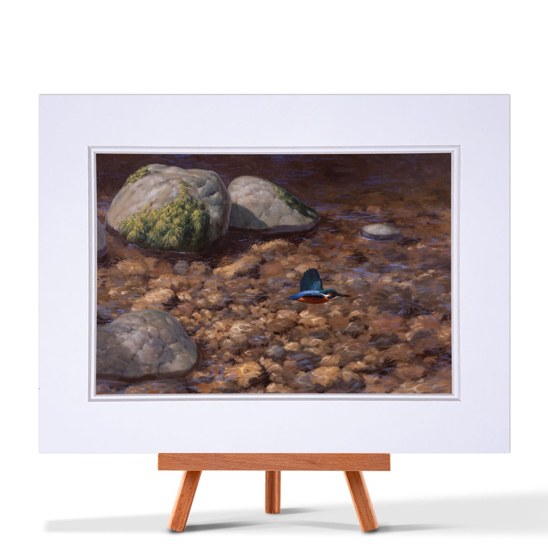 Kingfisher Print | Julian Friers - Double Mounted - British Wildlife ...