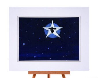 Eejits Print Thomas Joseph Double Mounted Sheep Art Various Sizes Irish ...