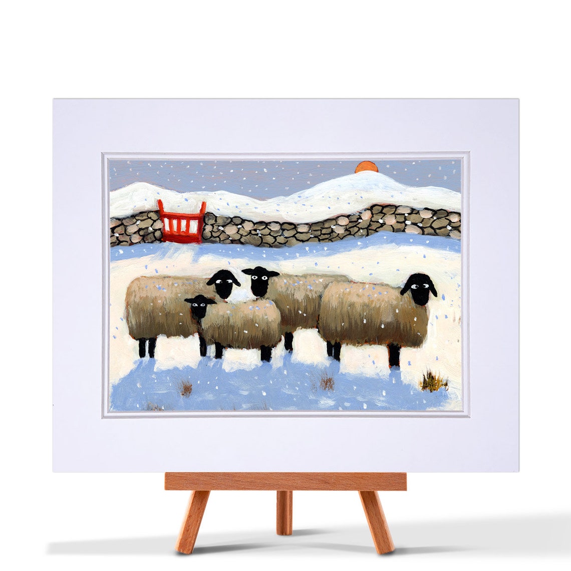 Just for Ewe Print | Thomas Joseph - Double Mounted - Sheep Art ...