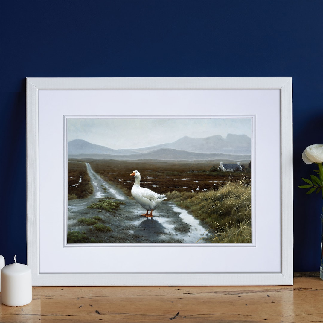 Goose Print | Julian Friers - Double Mounted - British Wildlife Art ...