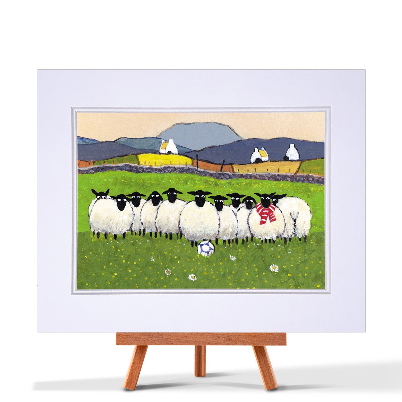 Ewe-nited Print | Thomas Joseph - Double Mounted - Sheep Art - Various ...