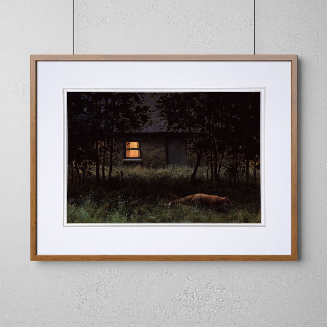 Fox Print | Julian Friers - Double Mounted - British Wildlife Art ...