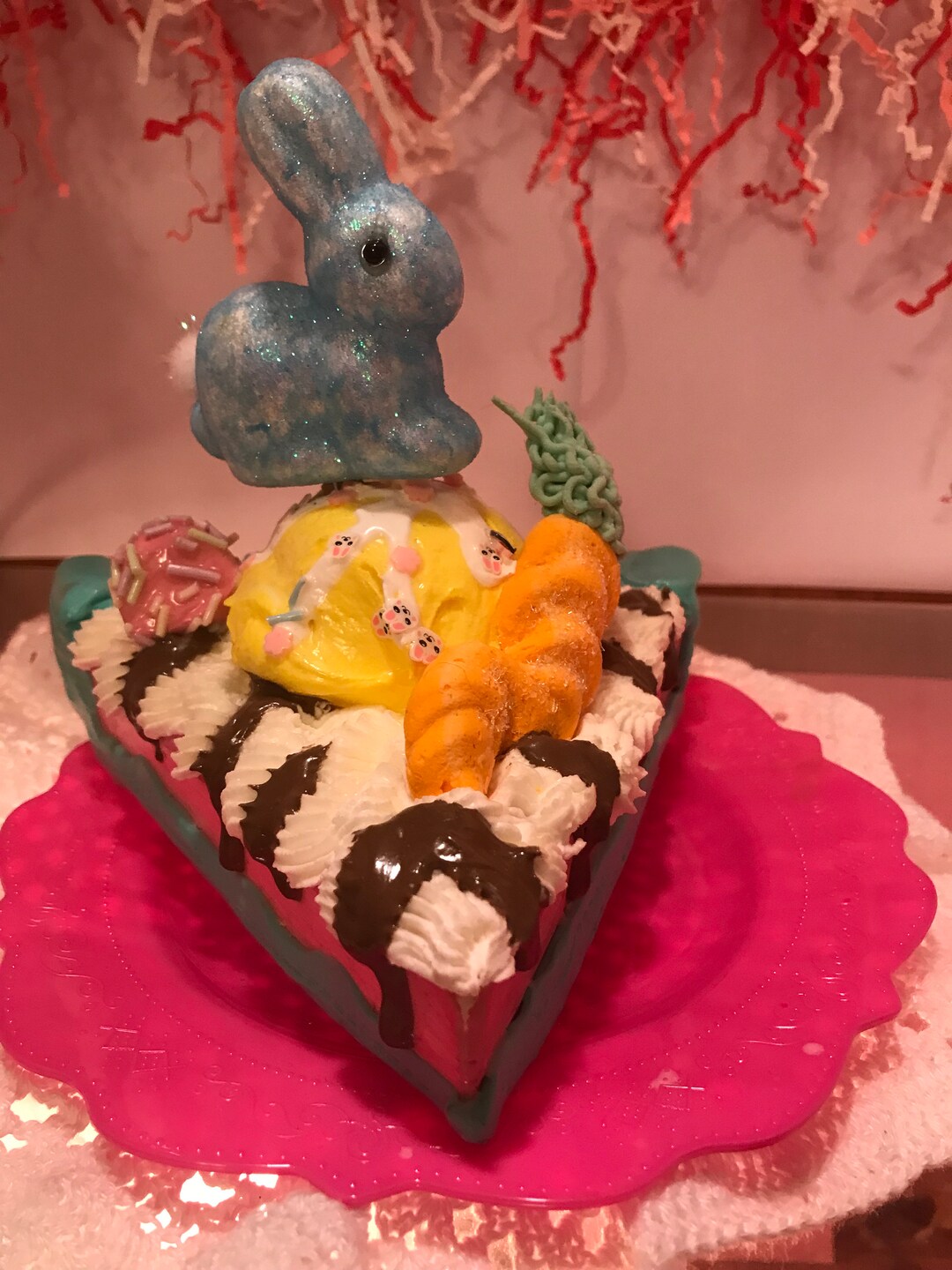 Pink Raspberry Fake Bake Pie , Bunny Fake Bake Pie , Pink Fake Bake Pie ...