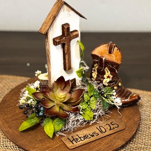 Cowboy Church Table Top Decor, Country Centerpiece, - Etsy