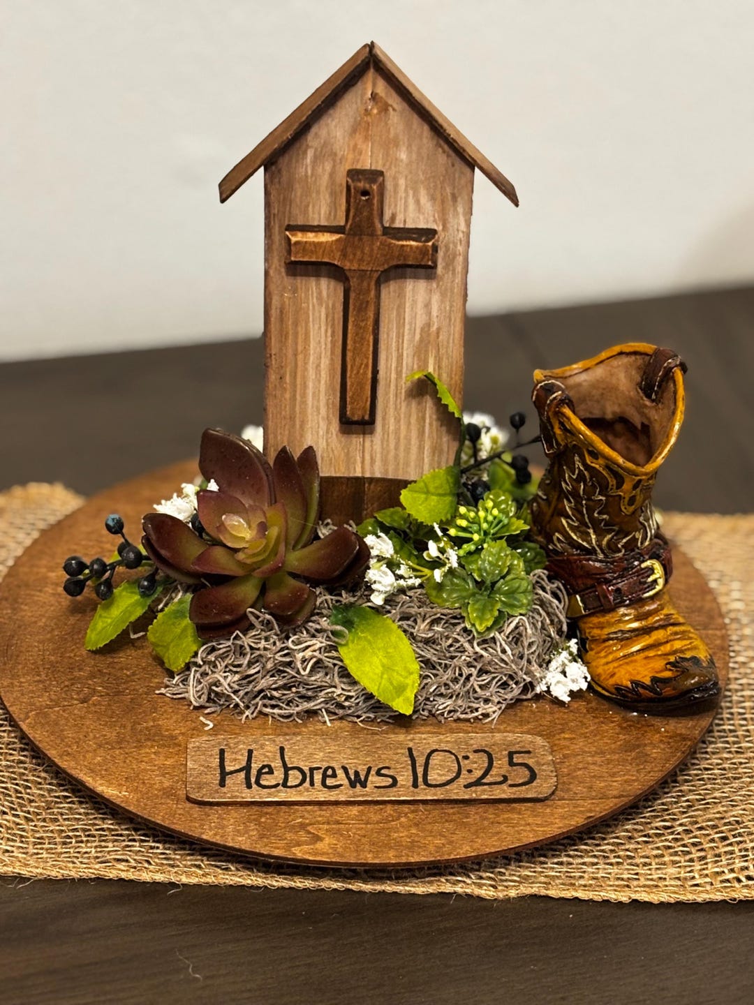 Country Church Table Top Decor, Cowboy Church Table Top Decor,country ...
