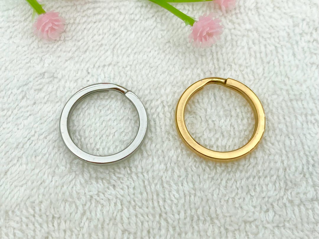 20mm Stainless Steel Split Rings for Key Chain, Heavy Duty Key Rings ...
