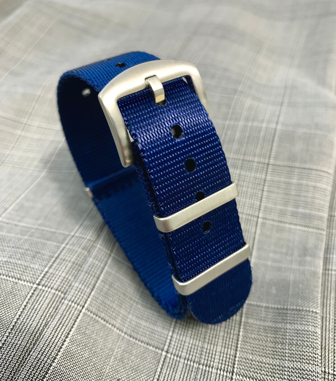 Navy Blue Nylon Watch Strap / Premium Seat Belt Nylon Watch Strap 20mm ...