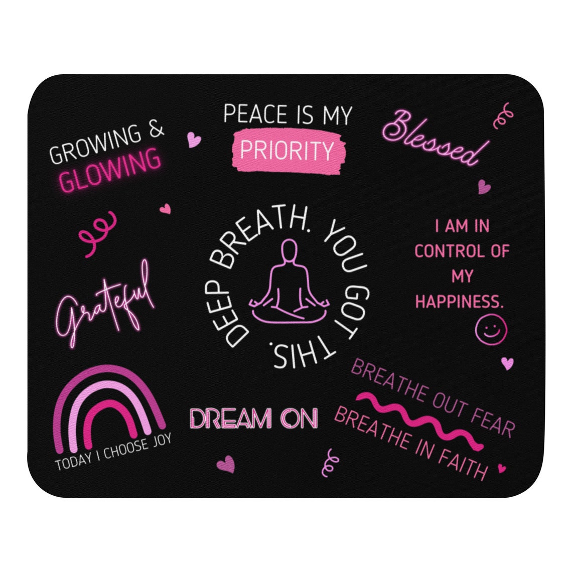Positive Affirmations Mousepad, Self Love Mousepad, Graphic Mousepad ...