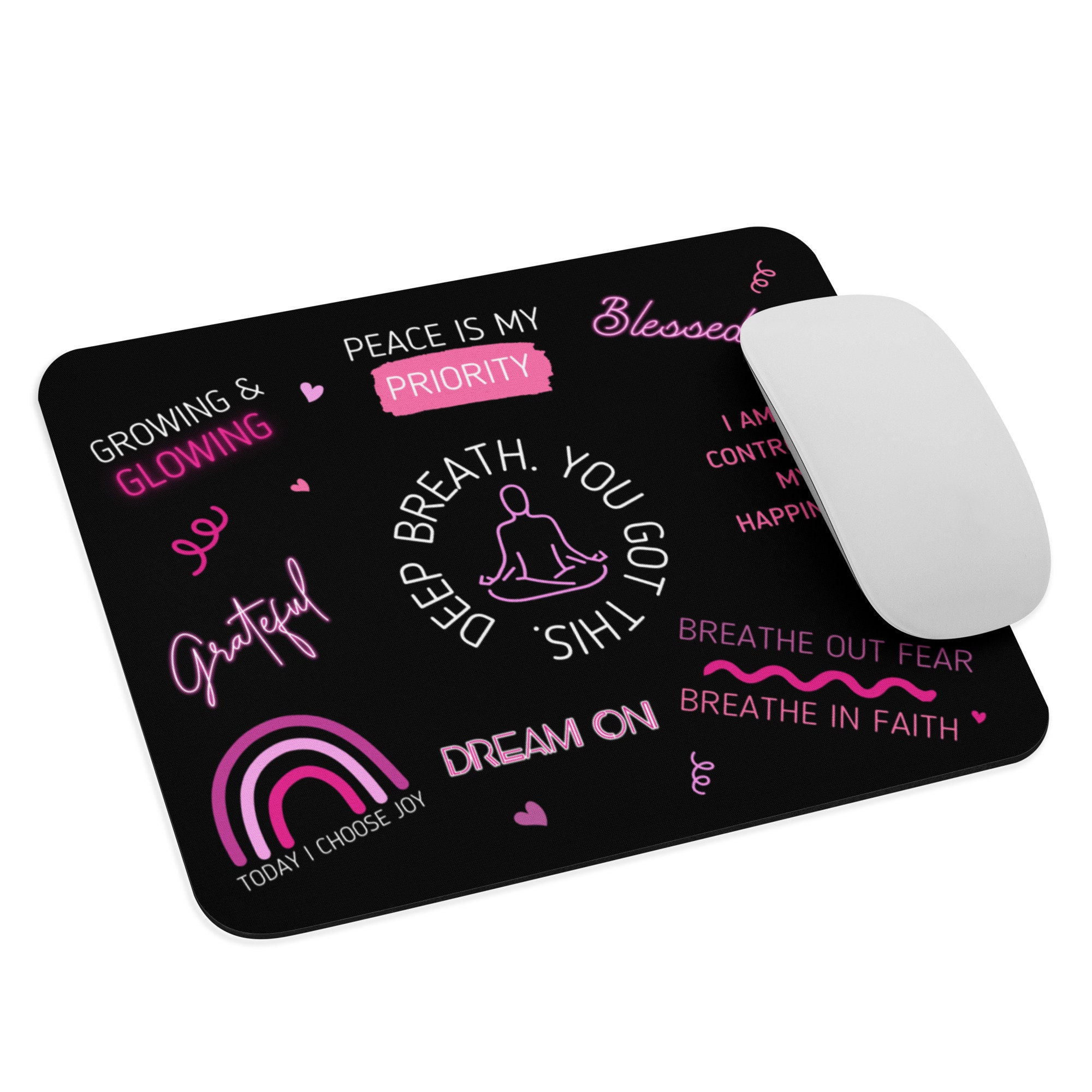 Positive Affirmations Mousepad, Self Love Mousepad, Graphic Mousepad ...