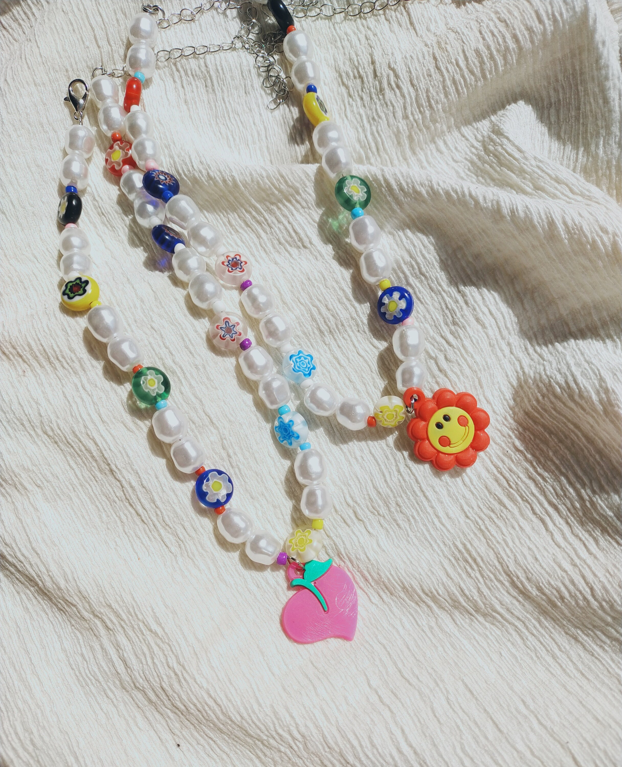 Y2k Collar de cuentas con colgante Collar indie collar | Etsy