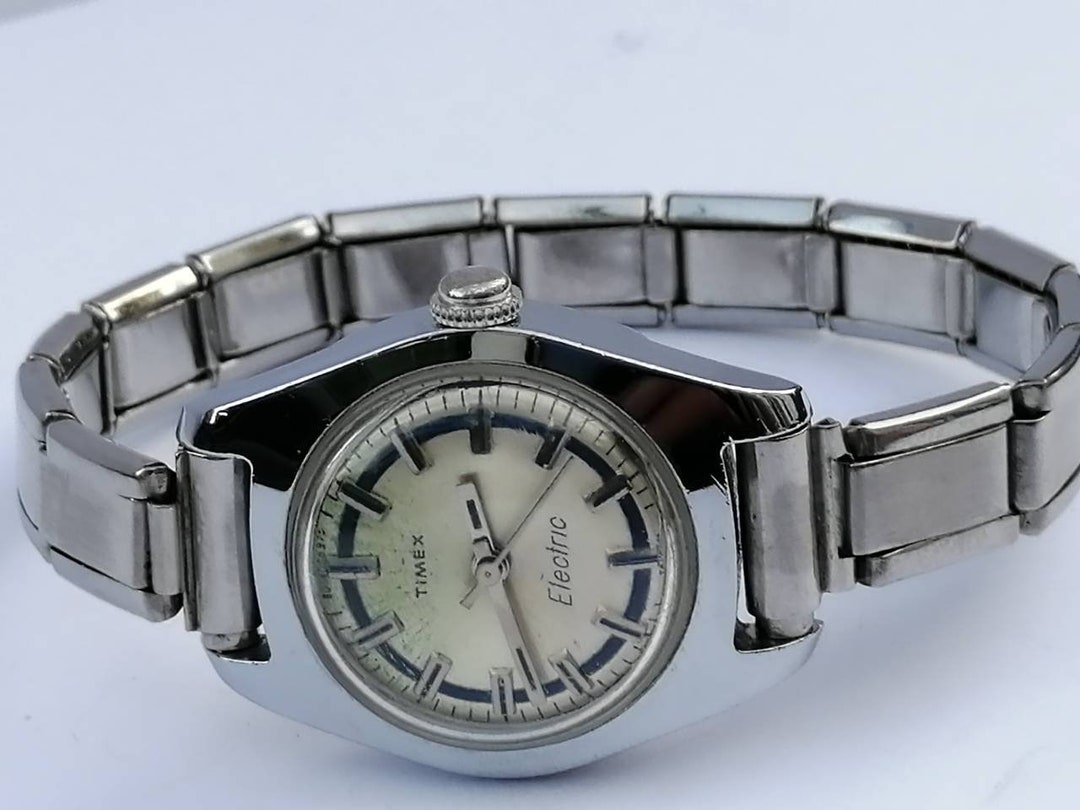 Vintage Stainless Steel Timex Electric Wristwatch - Etsy