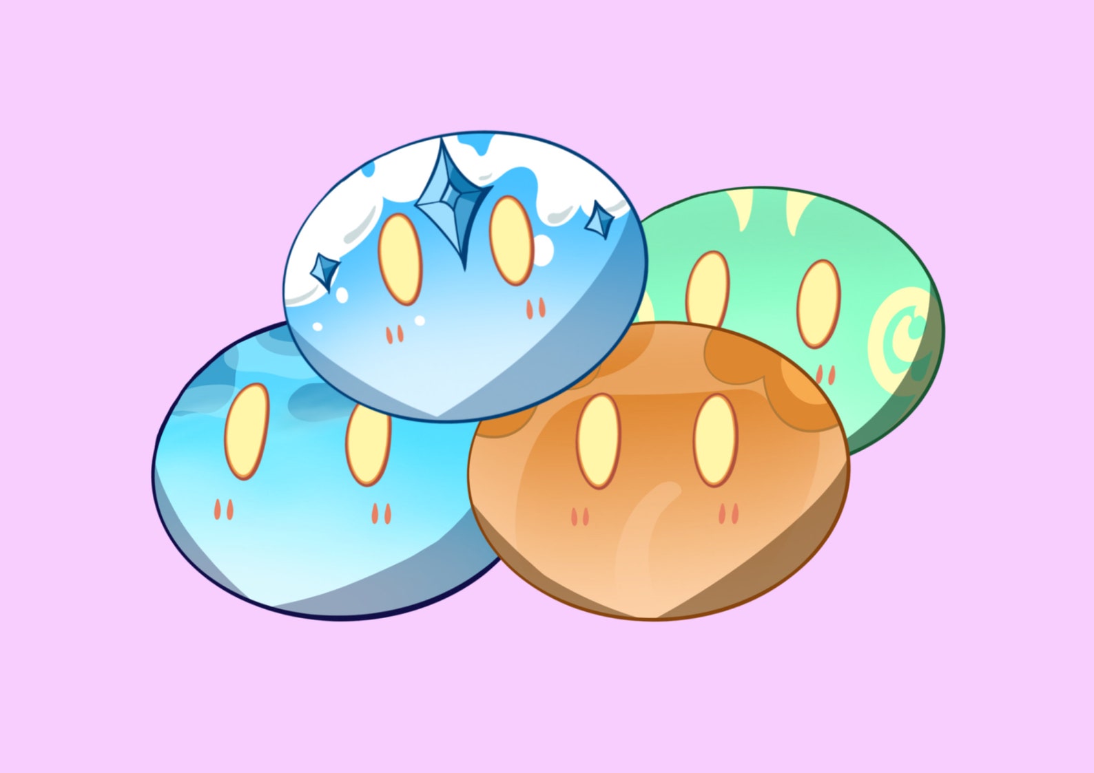 Genshin Impact Slime Art Print Genshin Art Print Slime Art - Etsy France