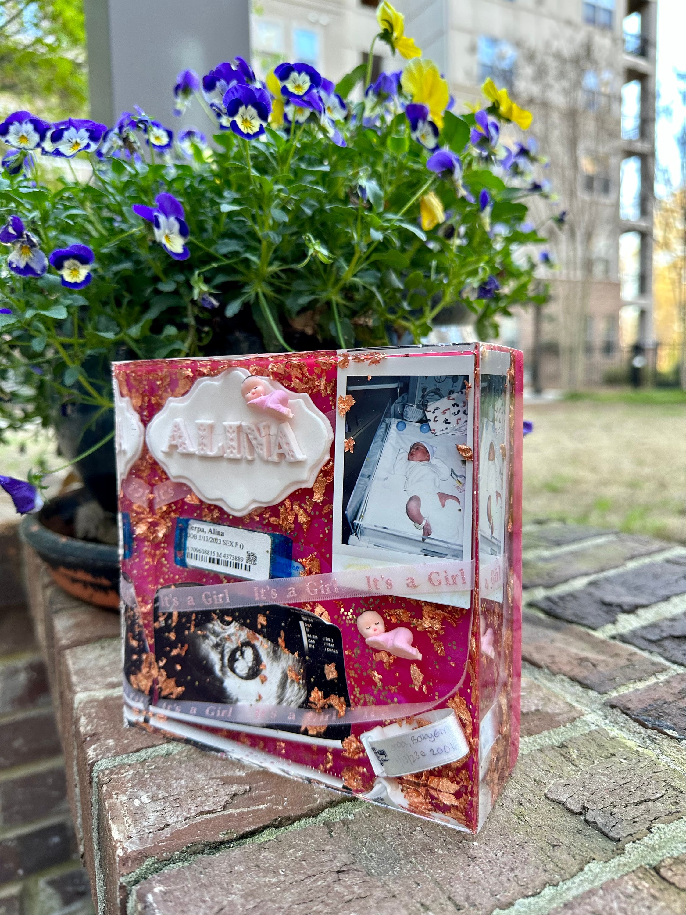 Newborn Memory Resin Preservation/baby Girl Resin Keepsake/baby Boy ...