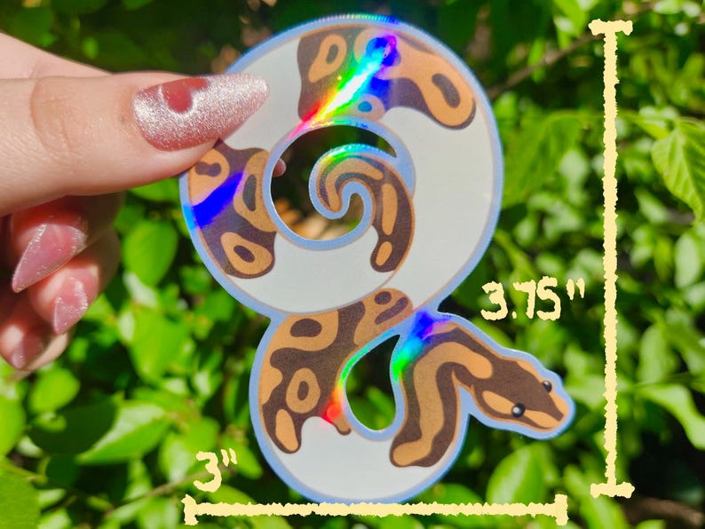 Python Morph Sticker Pack | Holographic Water-resistant Stickers | 6 ...