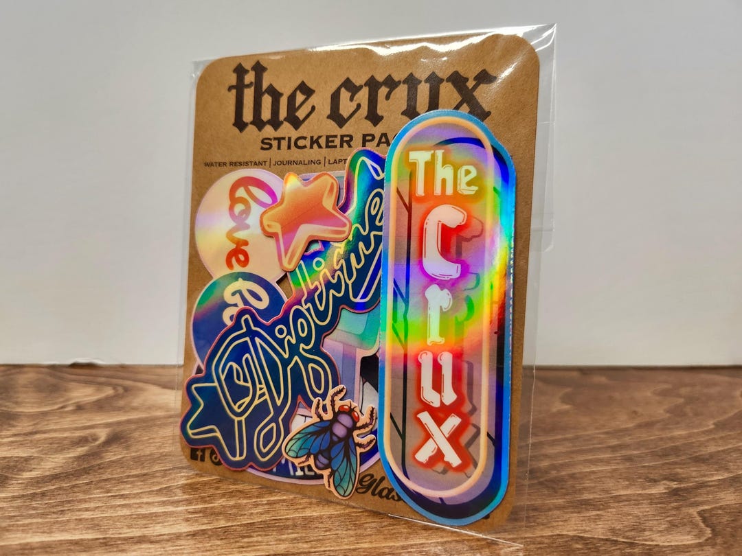 Crux Sticker Pack | Djo Holographic Water-resistant Stickers | 10 Pack ...