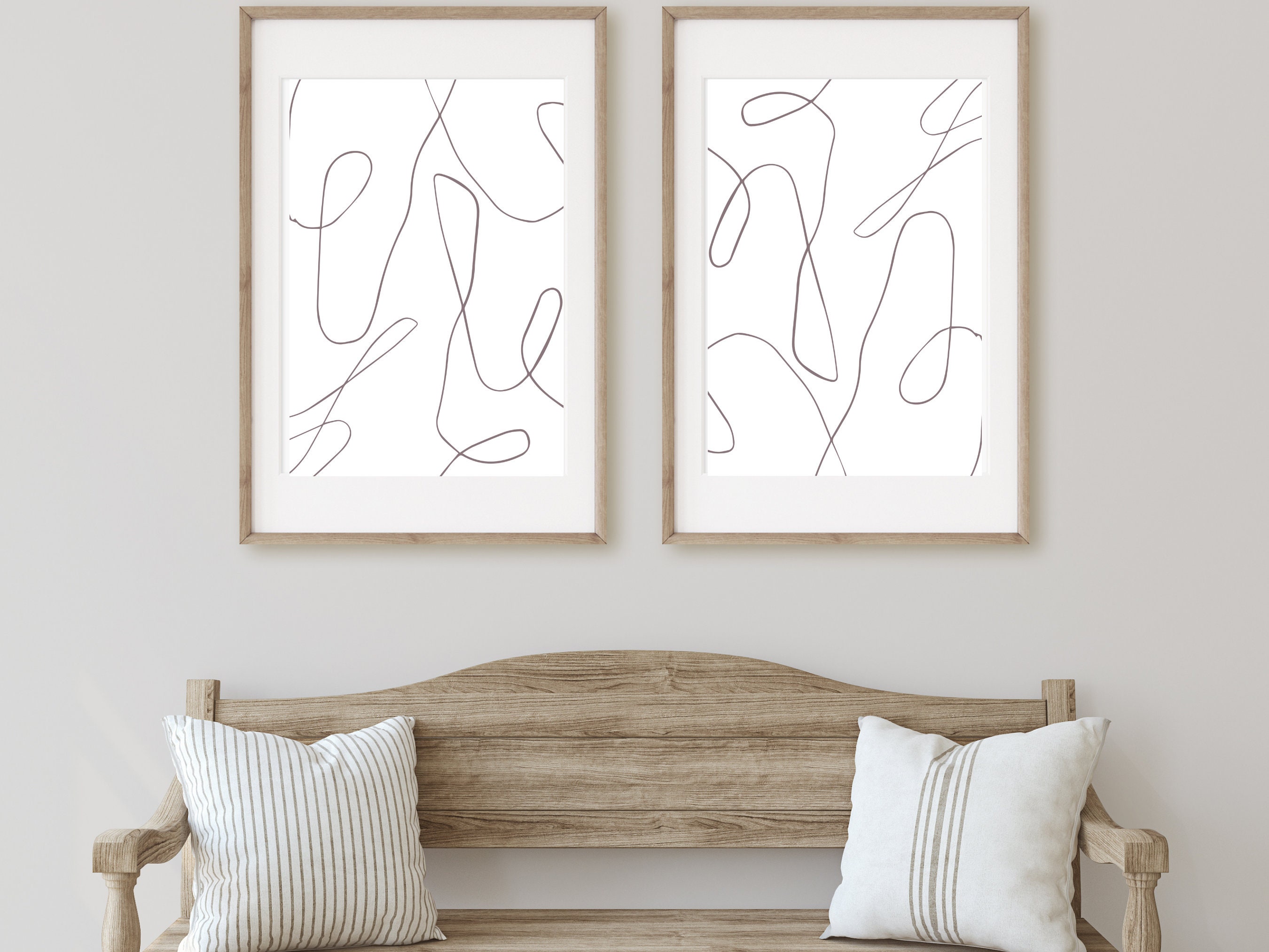 Moderne Linien abstrakt eine Linie Zeichnung minimalistische - Etsy.de