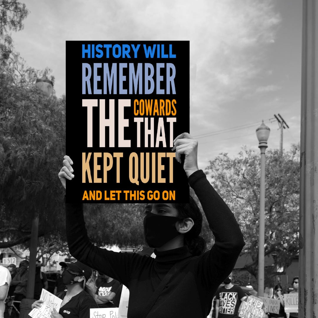 Ready to Print Digital Protest Sign, Protest March Digital Download, 24 ...