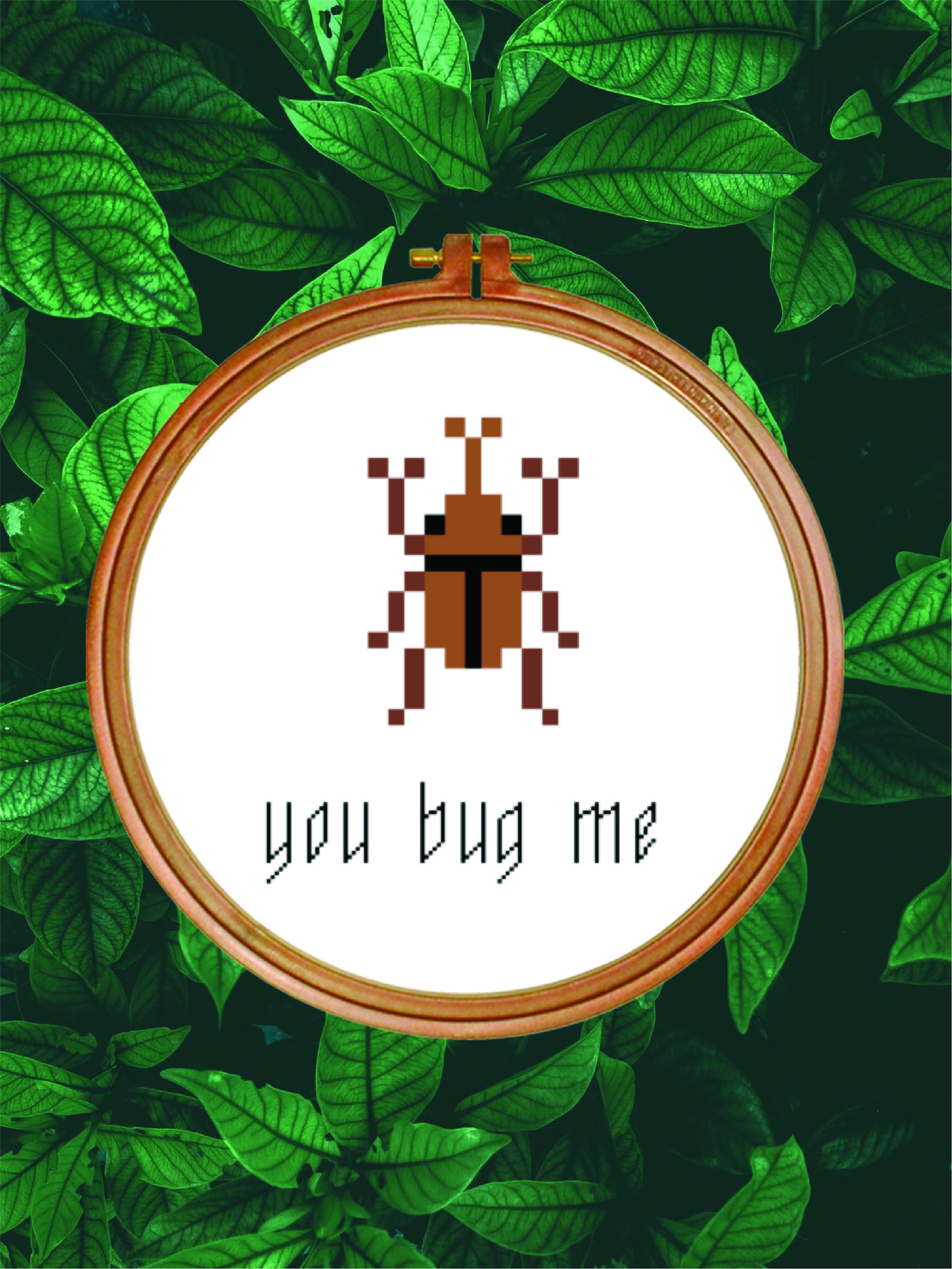 You Bug Me 2 PDF Digital Cross Stitch Pattern - Etsy France