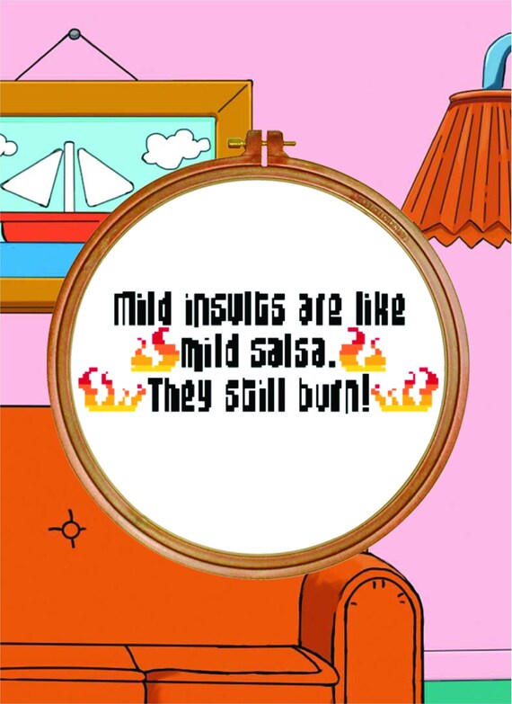 Mild Insults Simpsons Quote Digital PDF Pattern - Etsy