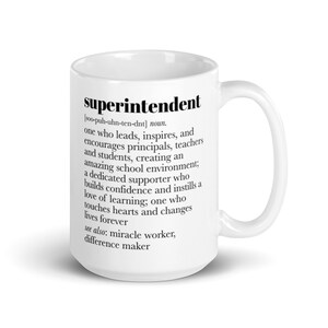 Superintendent Mug, Superintendent Gifts, Superintendent Retirement ...