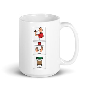 Speech Therapy Mug, Speech AAC Mug, SLP Coffee Cup, Speech Language ...