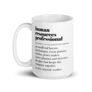 Human Resources Gift, Human Resources Mug, HR Gifts, HR Mug, HR Manager ...