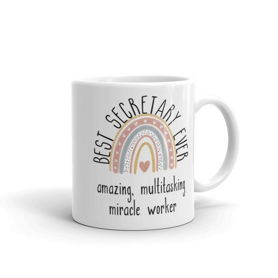 Secrétaire Gift Secrétaire Mug Secrétaire de lécole | Etsy