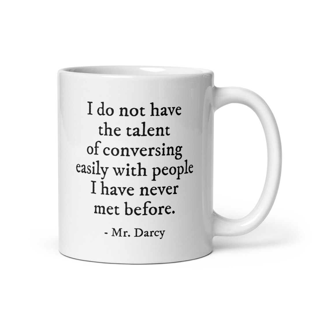 Pride and Prejudice Mug, Pride and Prejudice Gift, Mr Darcy, Elizabeth ...