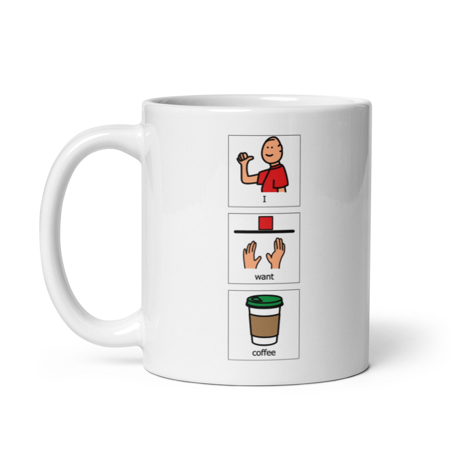 Speech Therapy Mug, Speech AAC Mug, SLP Coffee Cup, Speech Language ...