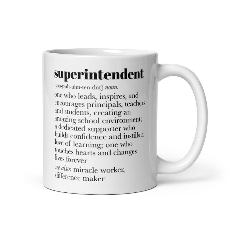 Superintendent Mug, Superintendent Gifts, Superintendent Retirement ...