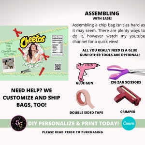 Custom Chip Bags, Cheetos Custom Bag, Personalized Cheetos Bag, Bridal ...